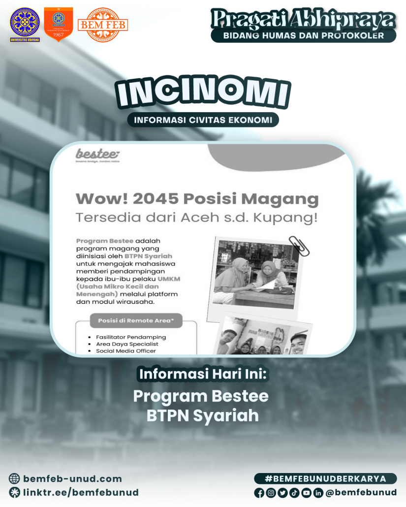 BEM FEB UNUD | Program Bestee BTPN Syariah