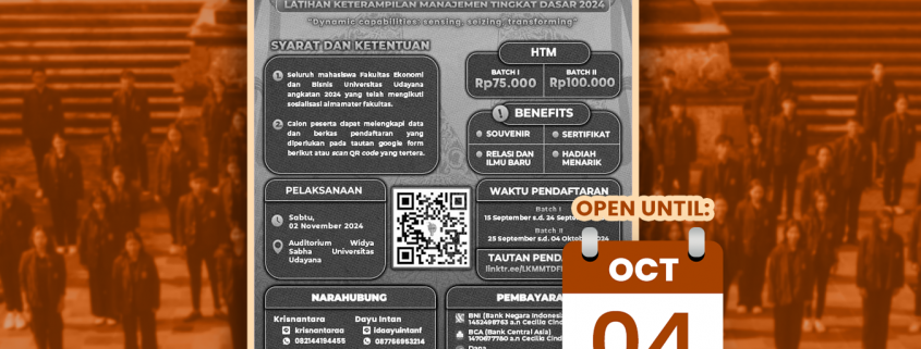 BEM FEB UNUD | Pembukaan Pendaftaran Peserta Latihan Keterampilan ...