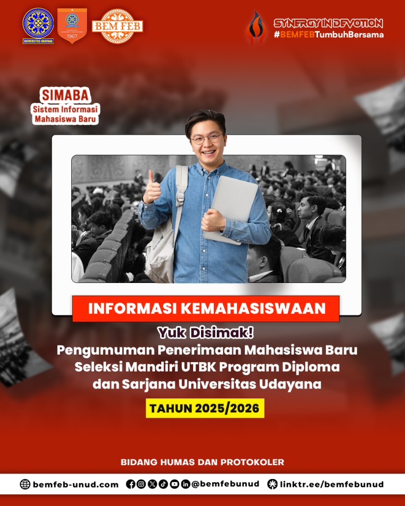 BEM FEB UNUD | Penerimaan Mahasiswa Baru Seleksi Mandiri UTBK Program Diploma dan Sarjana ...